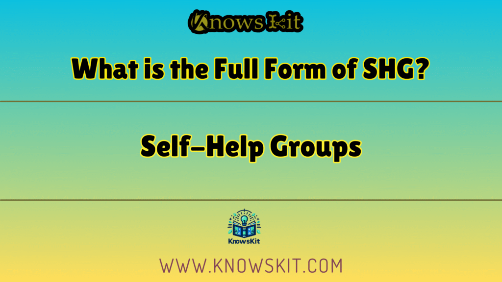 What Is The Full Form Of SHG